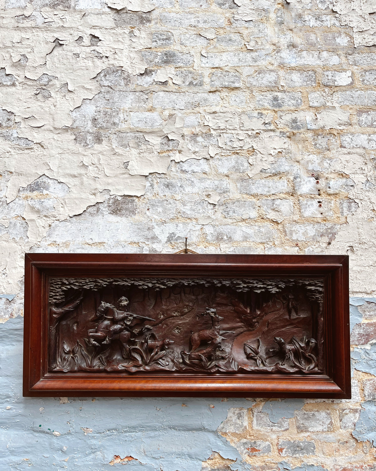 Hunting scene frame– Réjane Brocante
